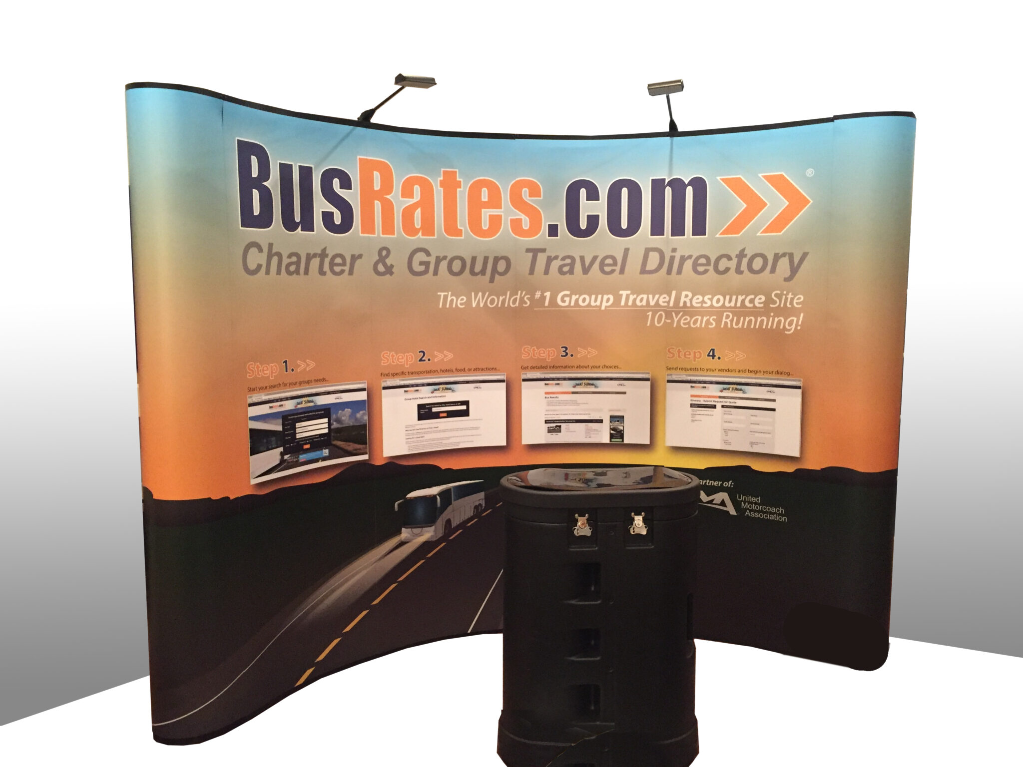 BusRates Pop-up Trade Show Booth | Steven Valley